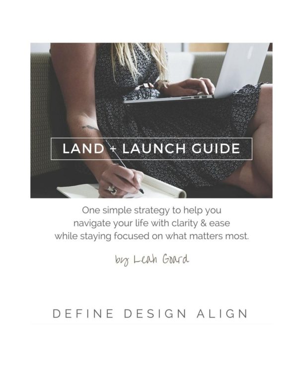 2019 LAND LAUNCH GUIDE - Leah Goard