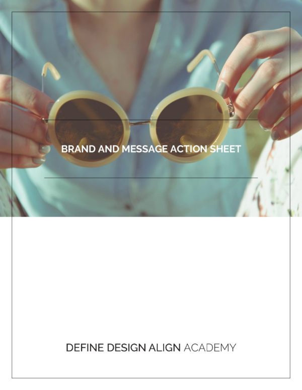 BRAND & MESSAGE ACTION SHEET - Leah Goard